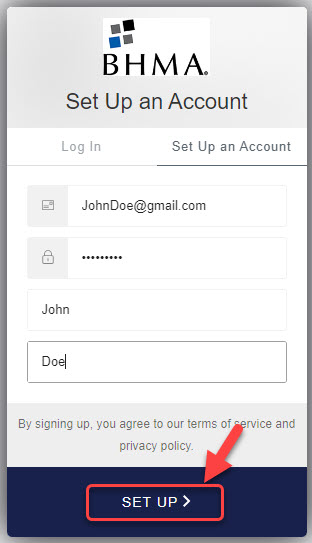 Step 3 : Once you have toggled to this screen, enter the email address ...